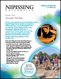 Ancient Studies Degree - Study in Ontario, Bachelor of arts in ...